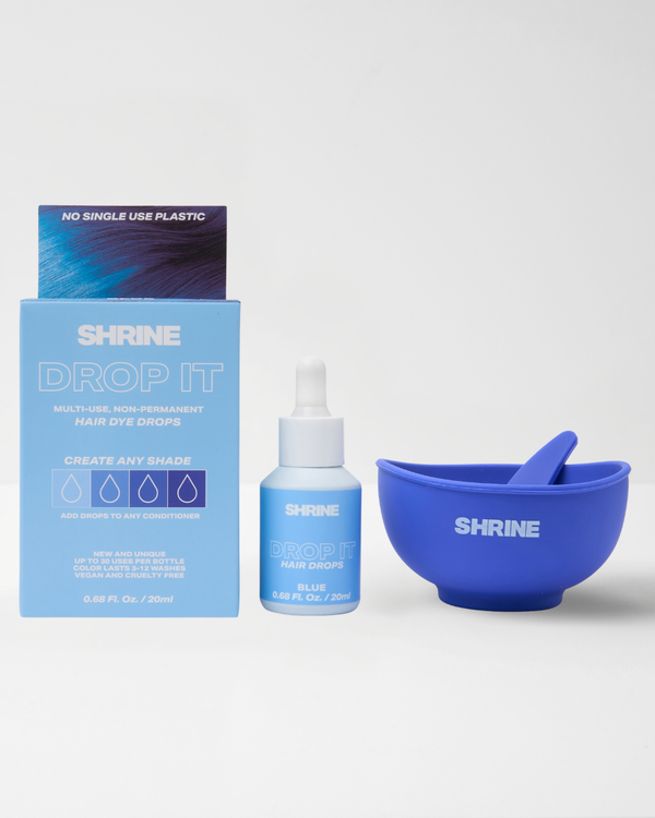 Blue Hair Dye DROP IT Kit | Semi Permanent Colour Kit | SHRINE