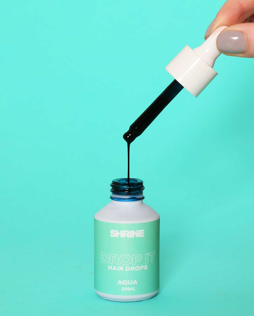 Aqua Hair Dye DROP IT Kit | Semi Permanent Colour Kit | SHRINE