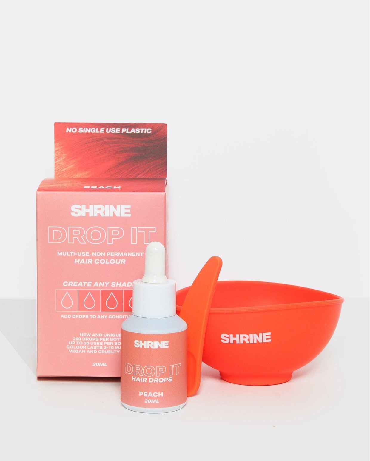 Peach Hair Dye DROP IT Kit | Semi Permanent Colour Kit | SHRINE