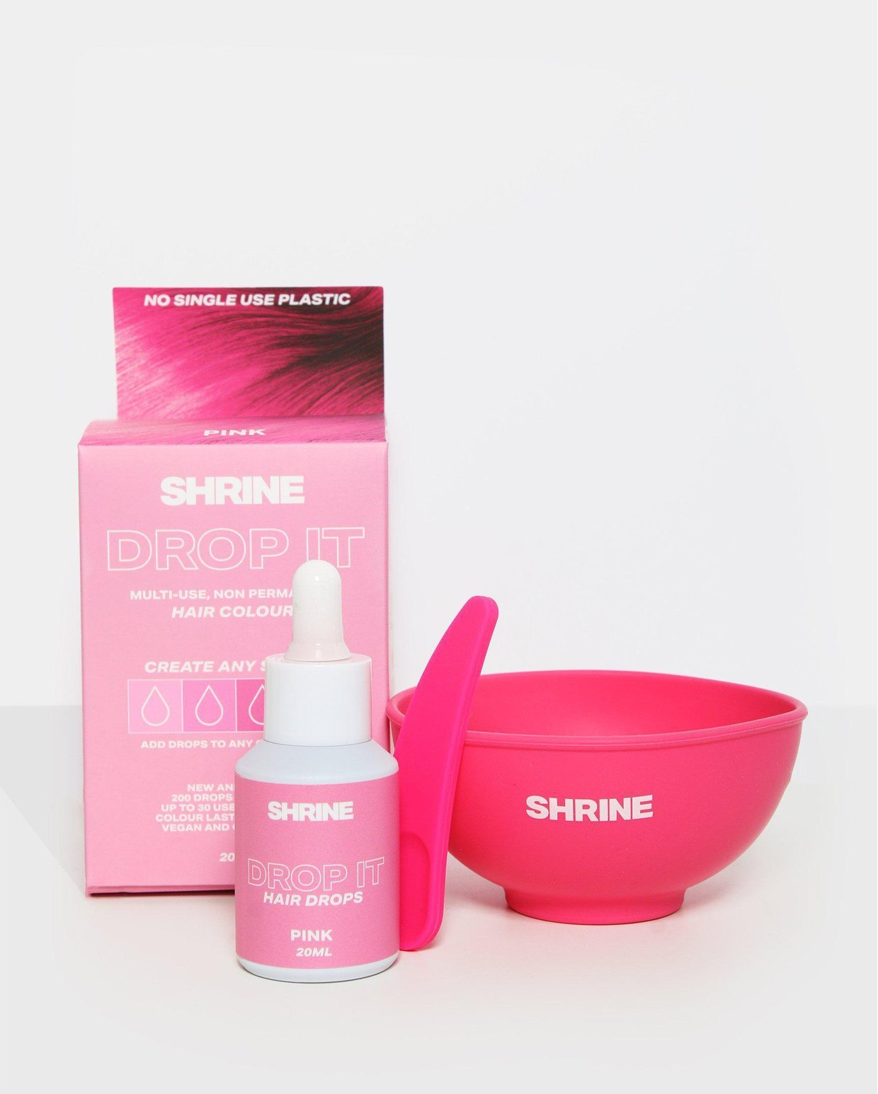 Pink Hair Dye DROP IT Kit | Semi Permanent Colour Kit | SHRINE
