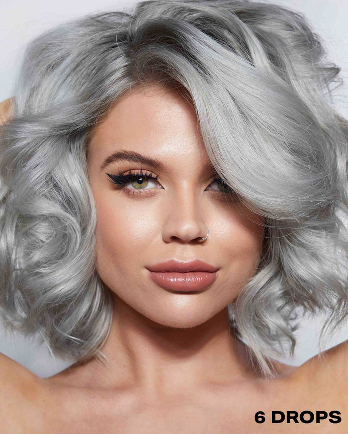Silver Hair Dye DROP IT KIT | Grey Semi Permanent Colour Kit | SHRINE